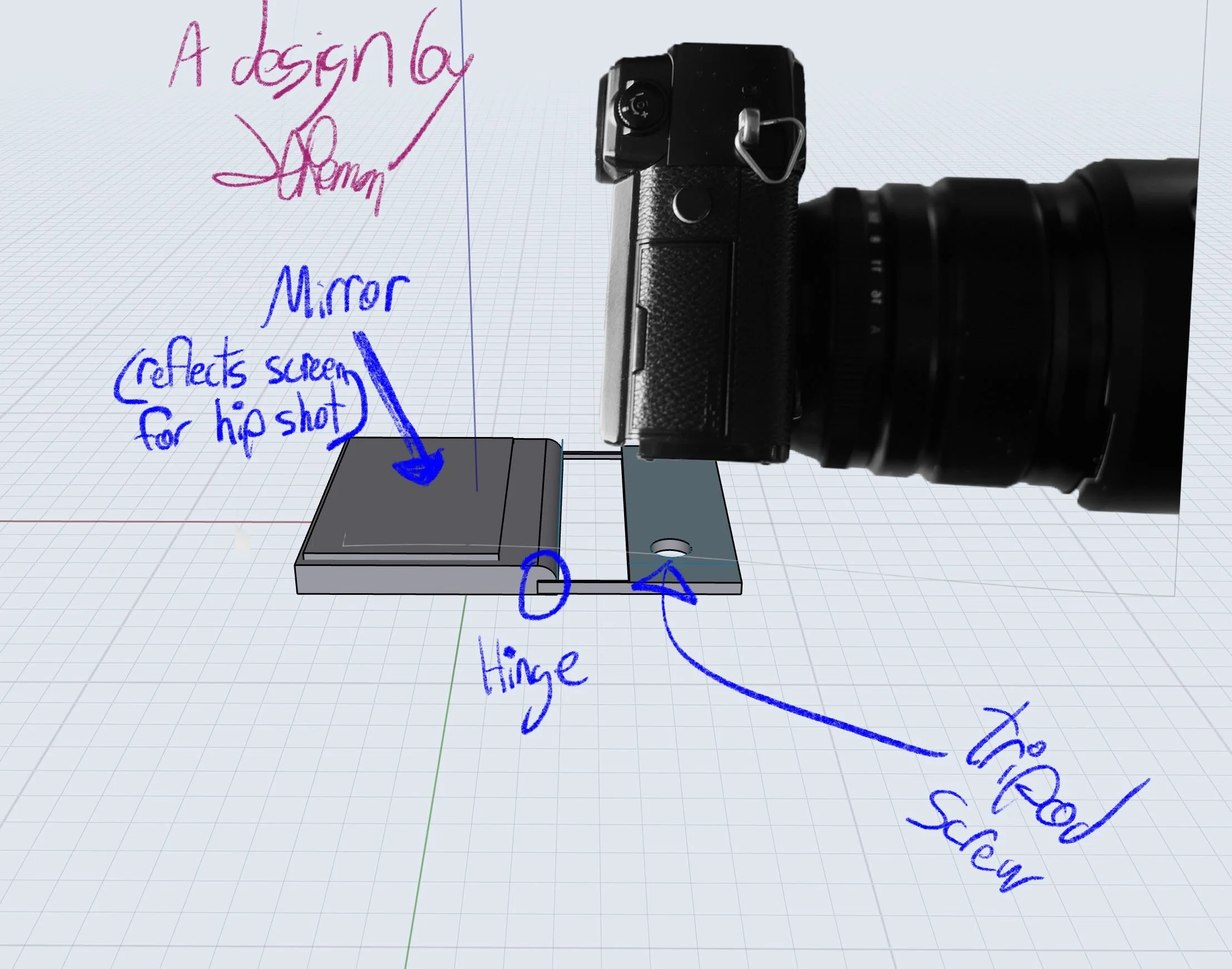 Convert your X-Pro1 and X-Pro2 in a X-Pro3 with this machined piece ...
