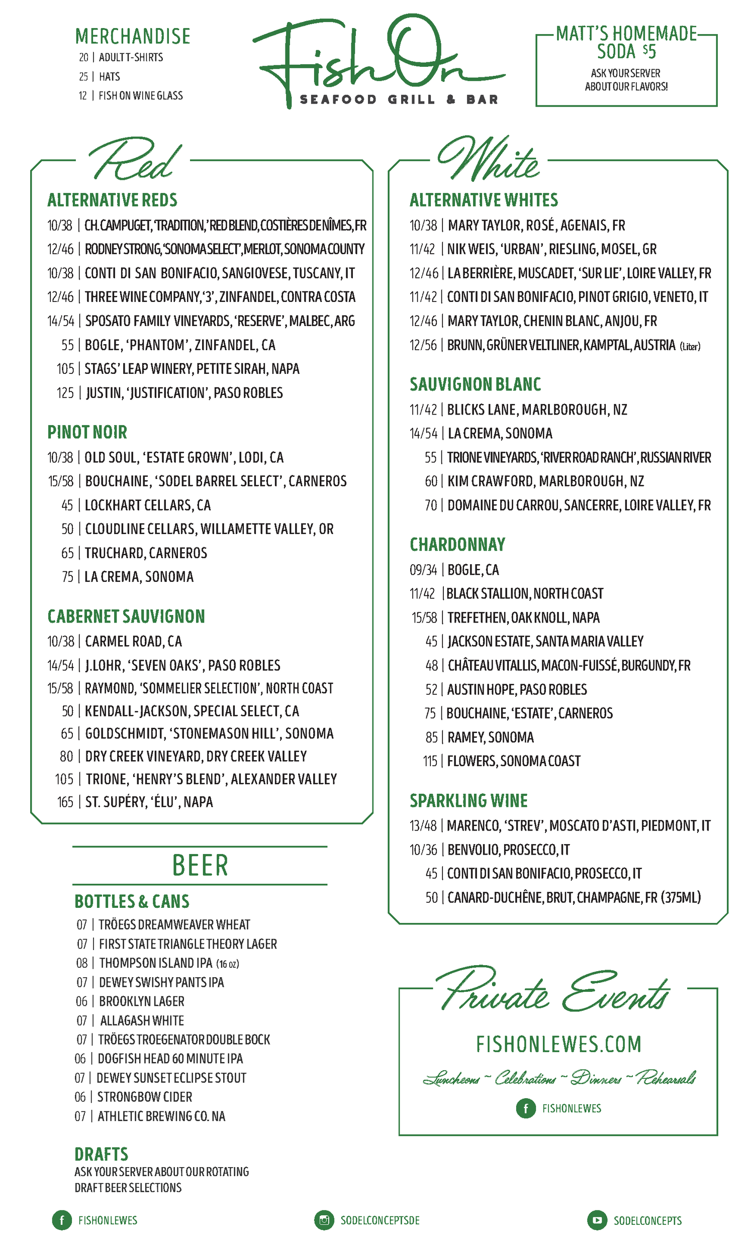 See Our Menu | Seafood in Lewes, DE | Fish On
