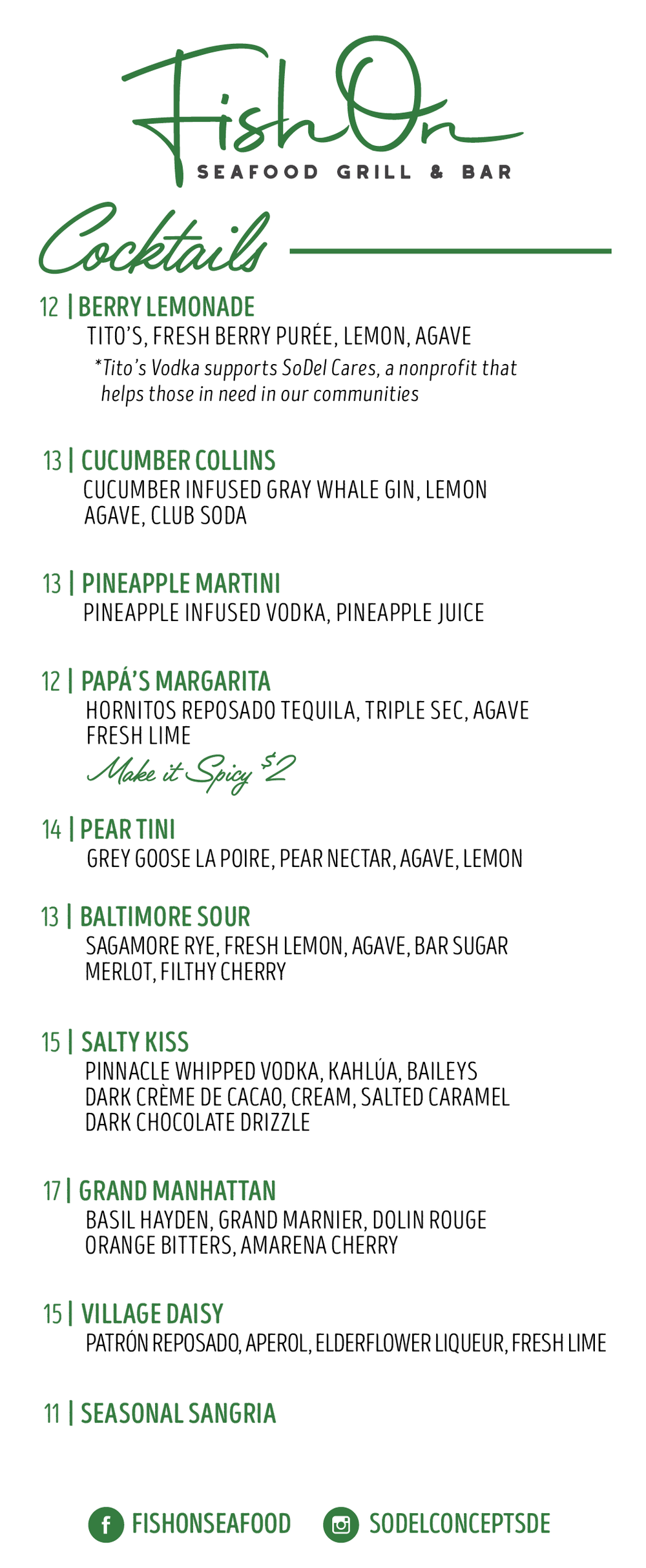 See Our Menu | Seafood in Lewes, DE | Fish On