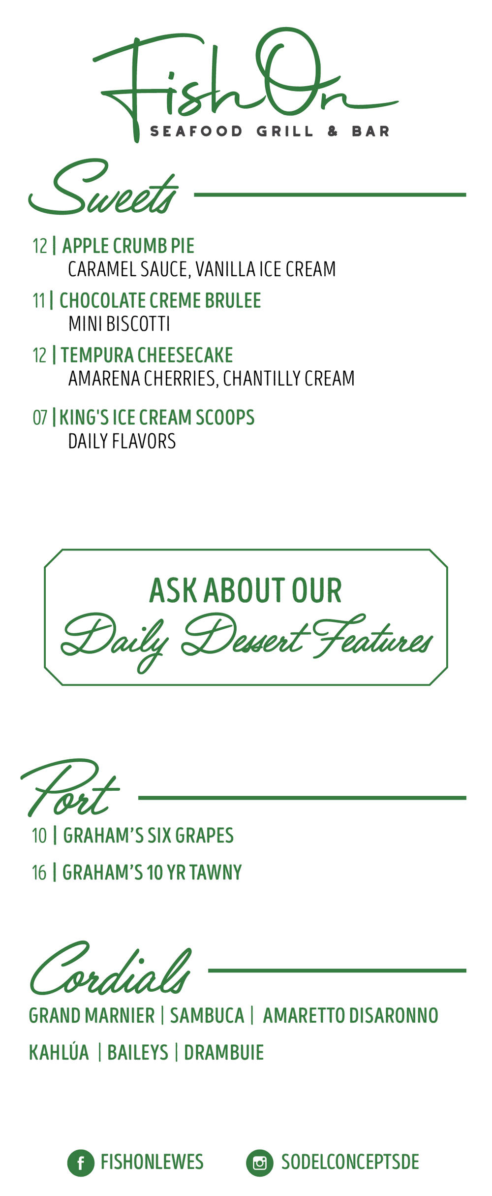See Our Menu | Seafood in Lewes, DE | Fish On