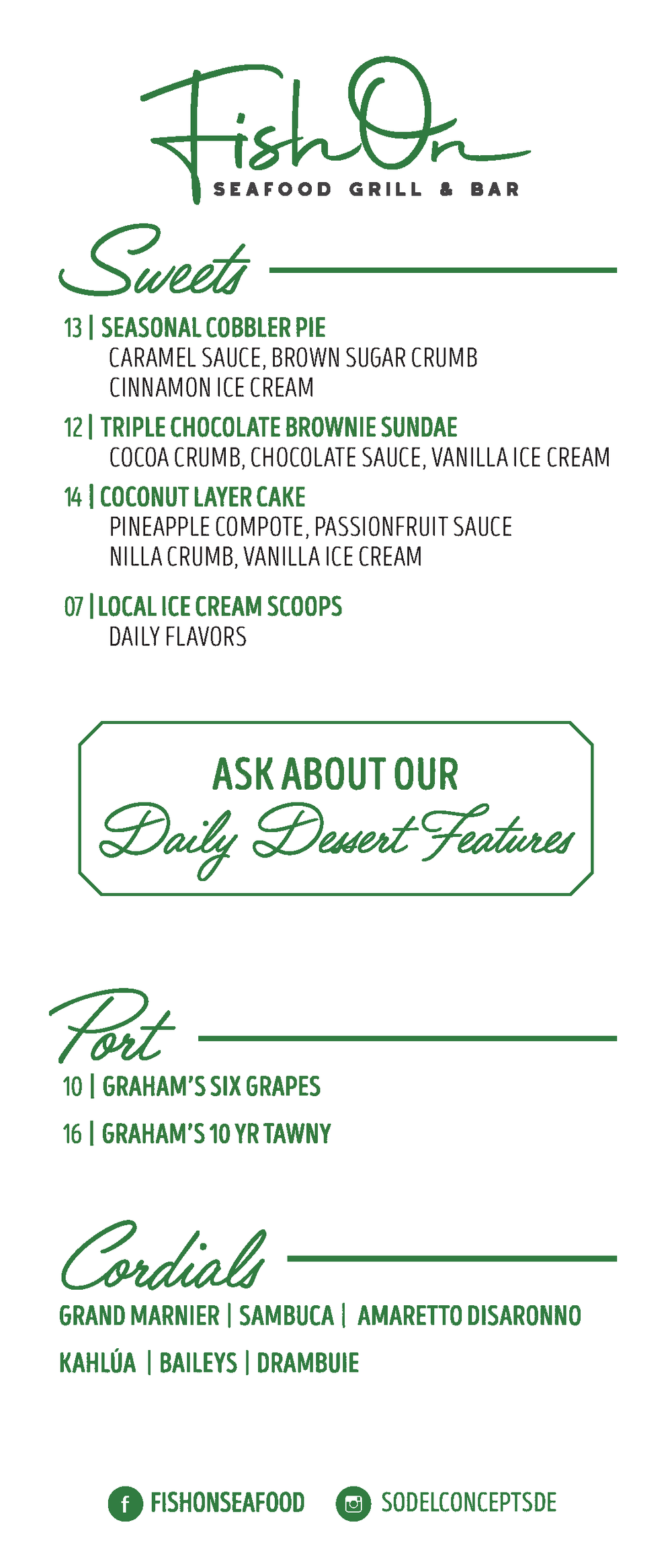 See Our Menu | Seafood in Lewes, DE | Fish On