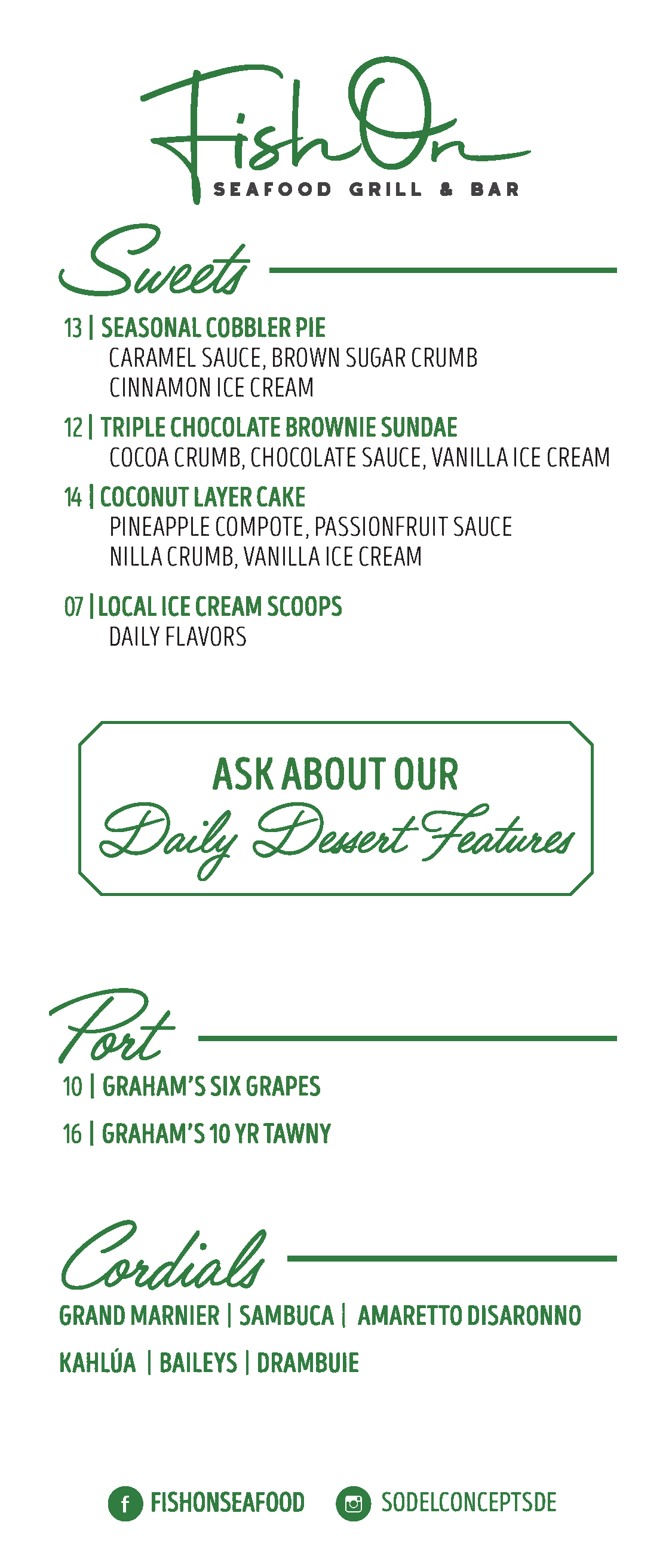 See Our Menu | Seafood in Lewes, DE | Fish On