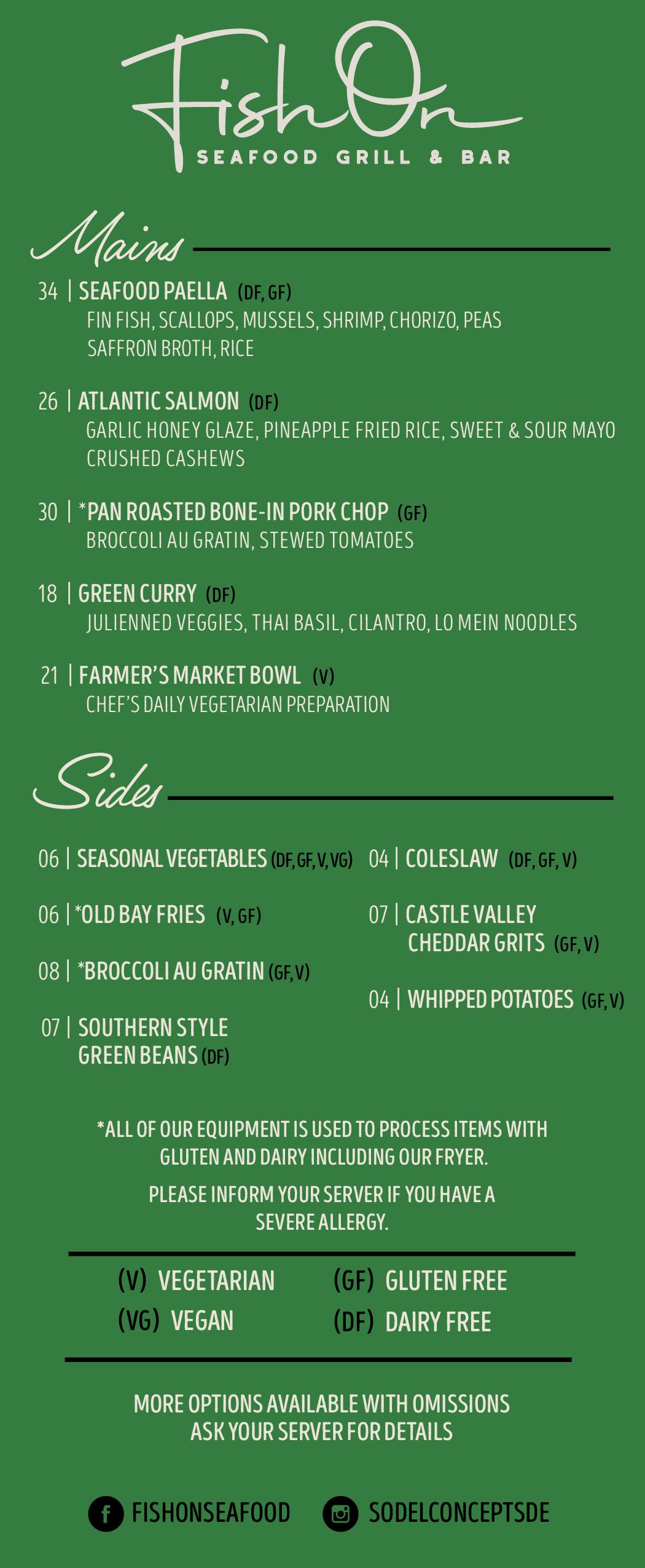 See Our Menu | Seafood in Lewes, DE | Fish On