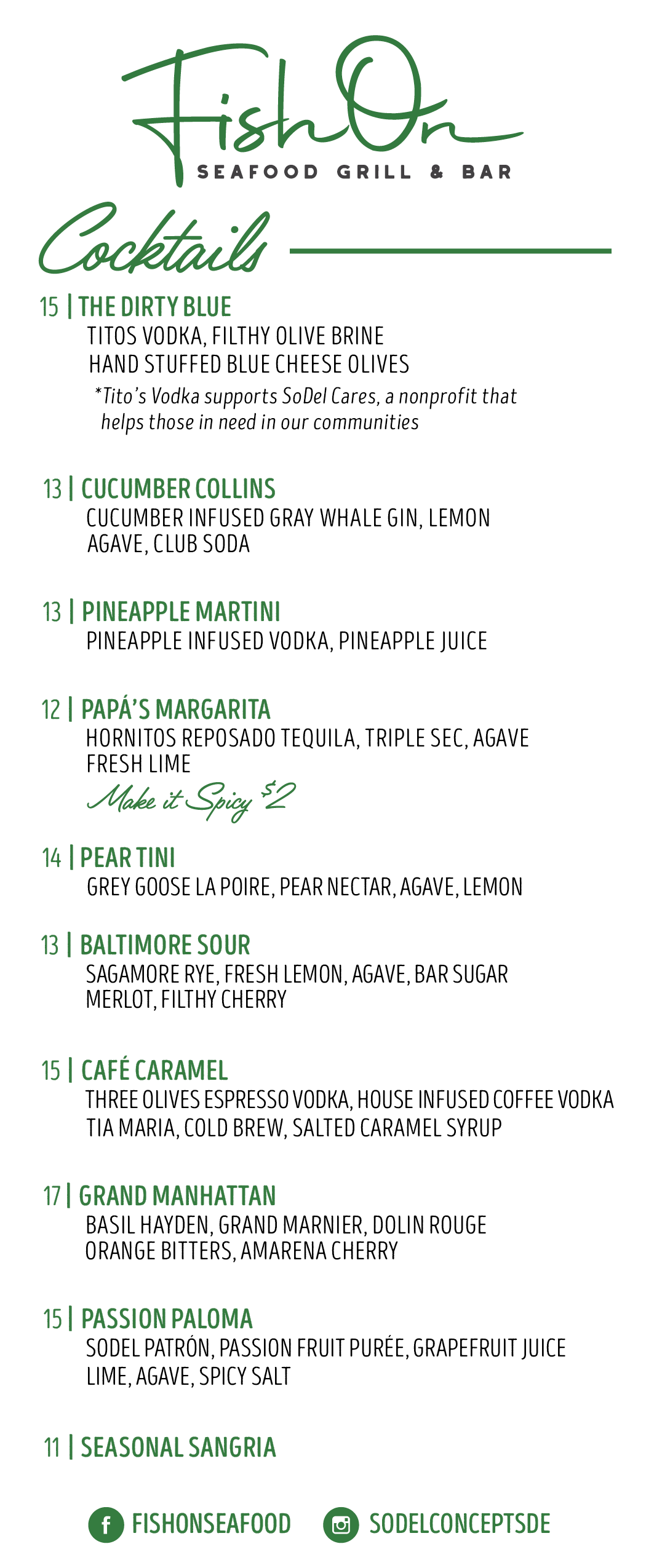 See Our Menu | Seafood in Lewes, DE | Fish On