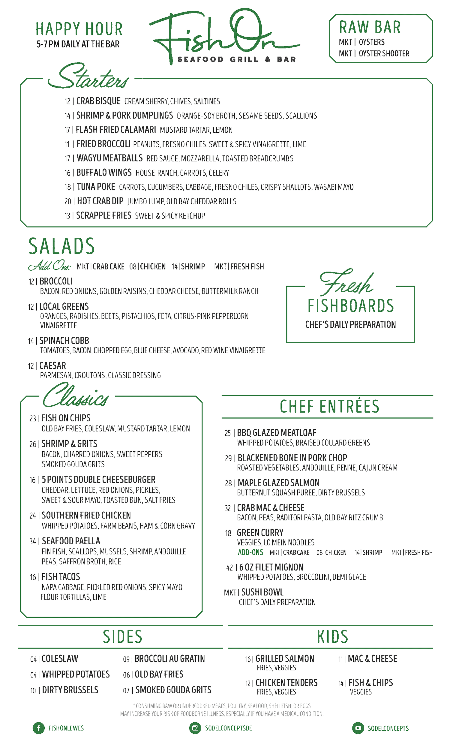 See Our Menu | Seafood in Lewes, DE | Fish On