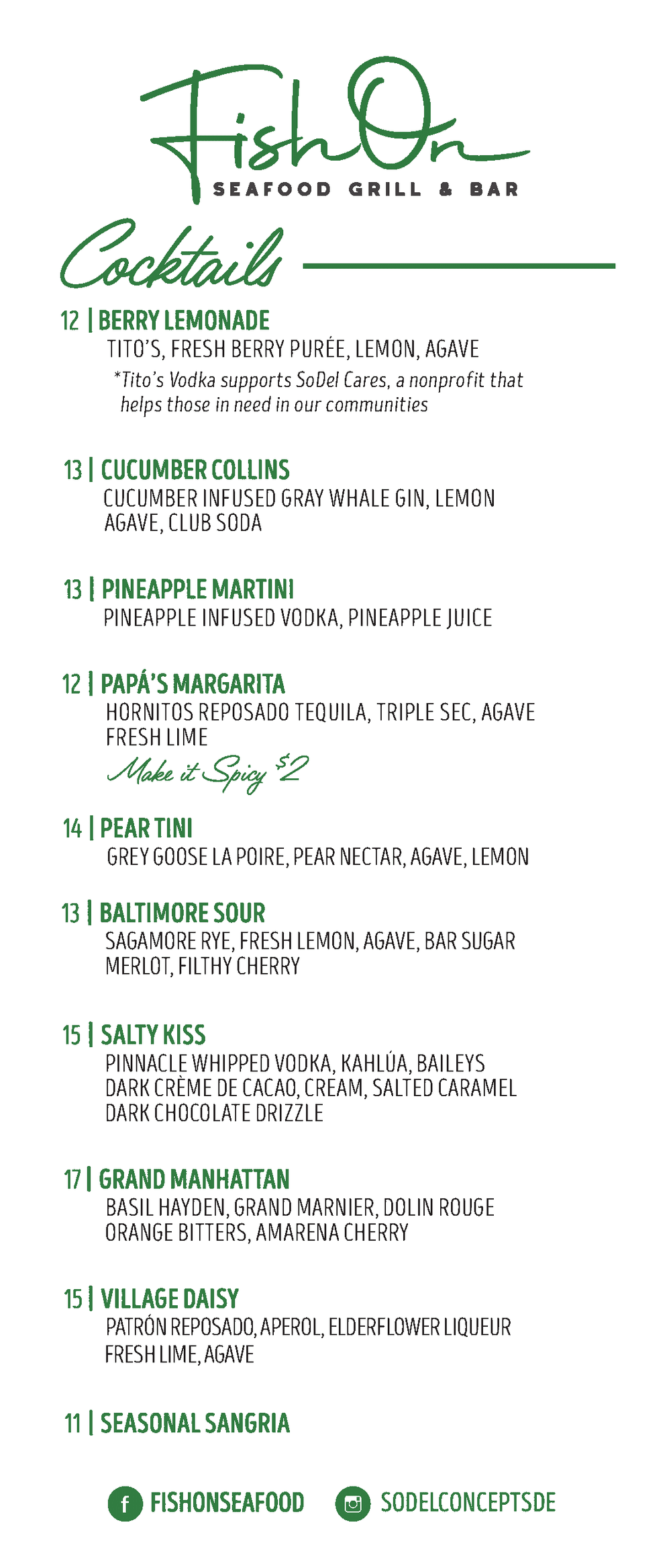 See Our Menu | Seafood in Lewes, DE | Fish On