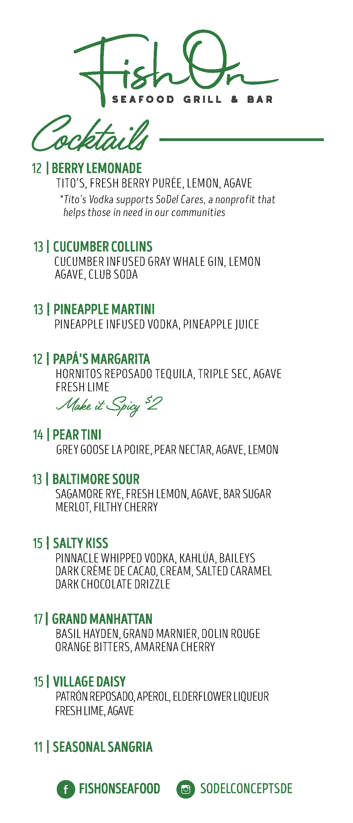 See Our Menu | Seafood in Lewes, DE | Fish On