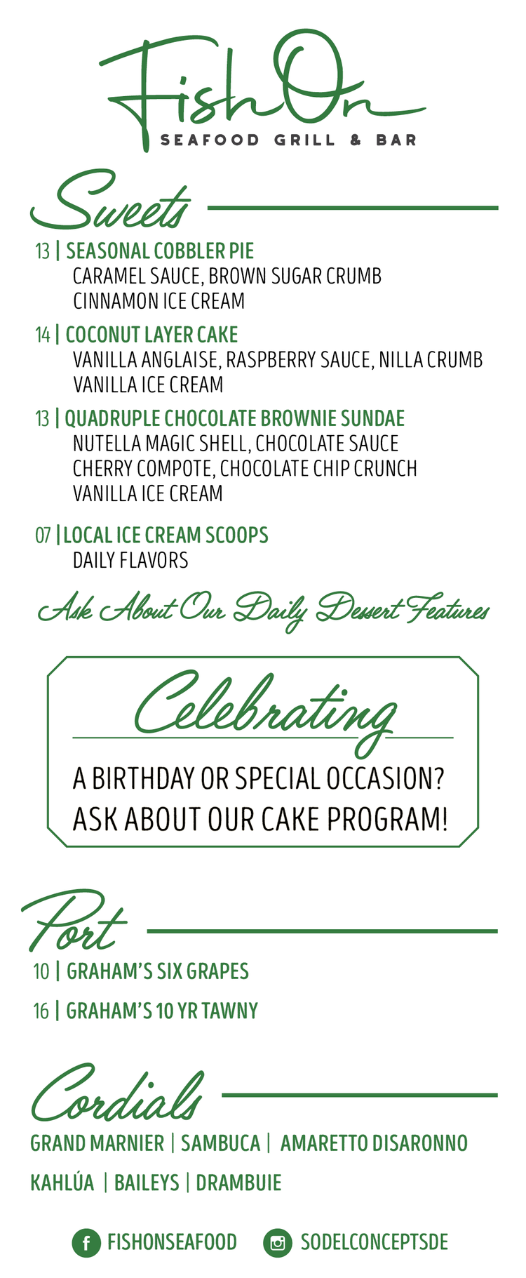 See Our Menu | Seafood in Lewes, DE | Fish On