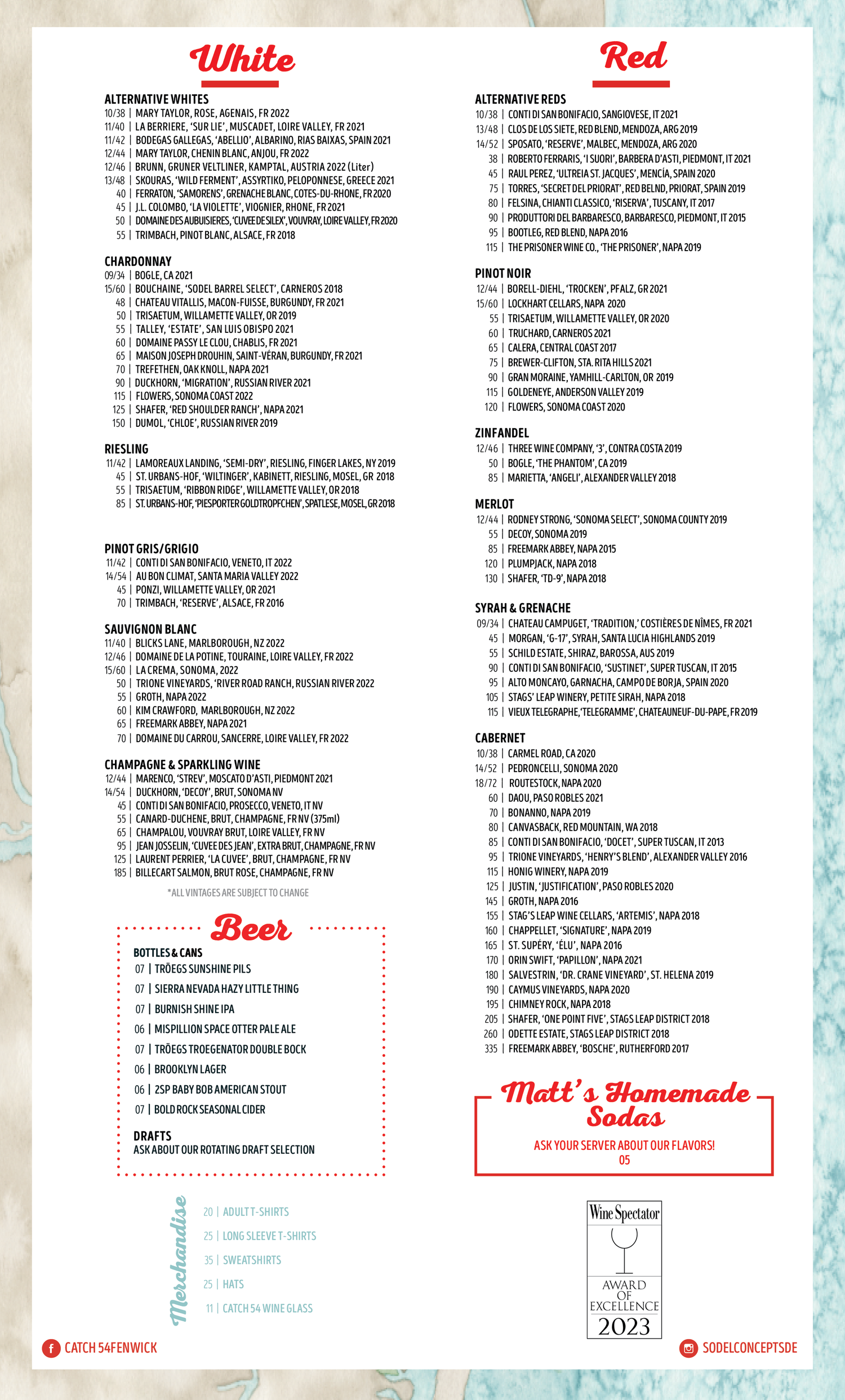 View Our Menu | Seafood Restaurant Fenwick Island | Catch 54