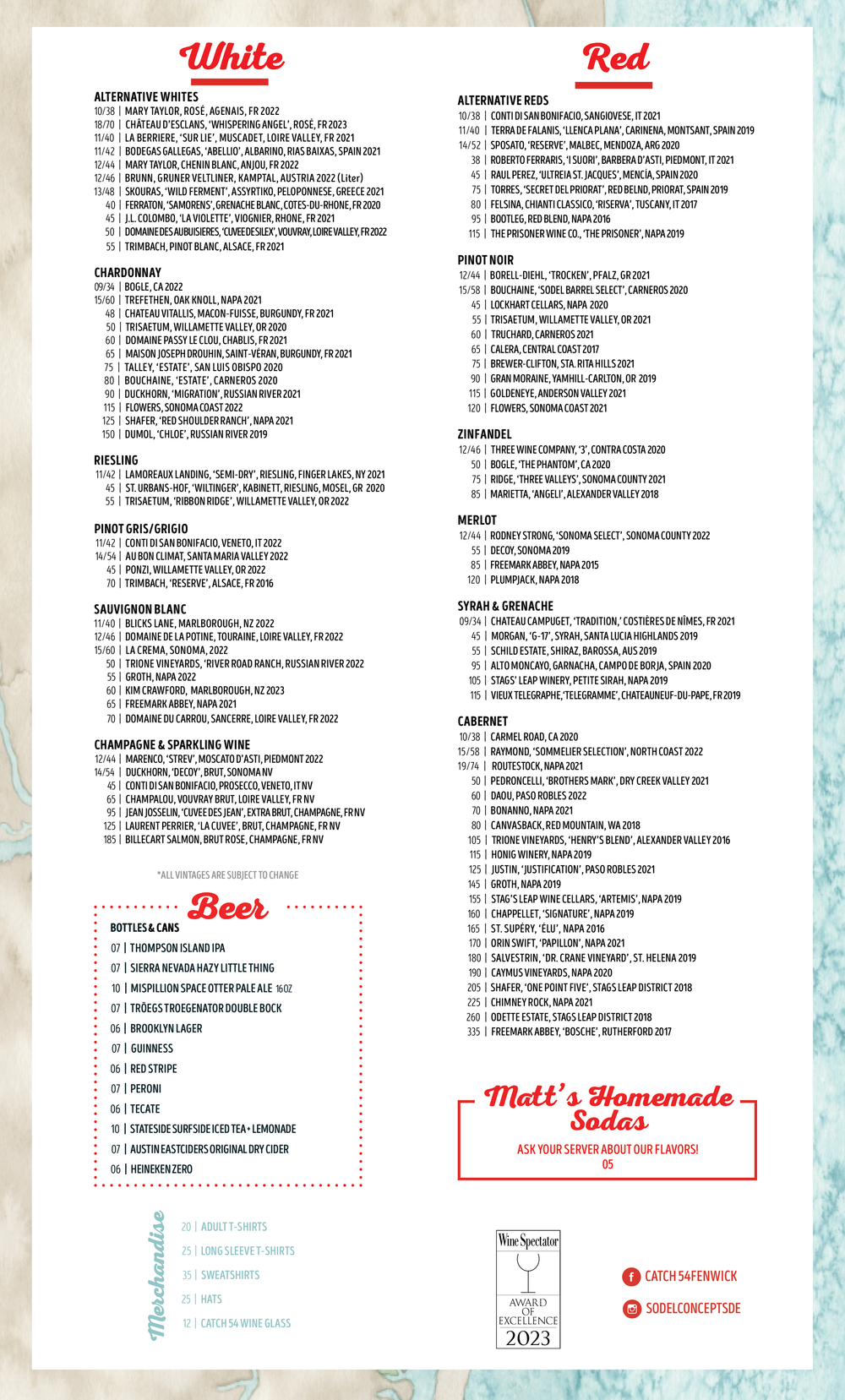 View Our Menu | Seafood Restaurant Fenwick Island | Catch 54