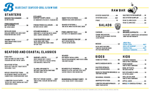 View Our Menu | Seafood in Bethany Beach | Bluecoast