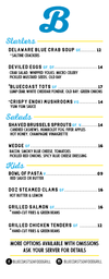 View Our Menu | Seafood in Bethany Beach | Bluecoast