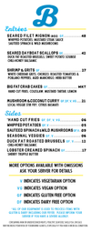 View Our Menu | Seafood in Bethany Beach | Bluecoast