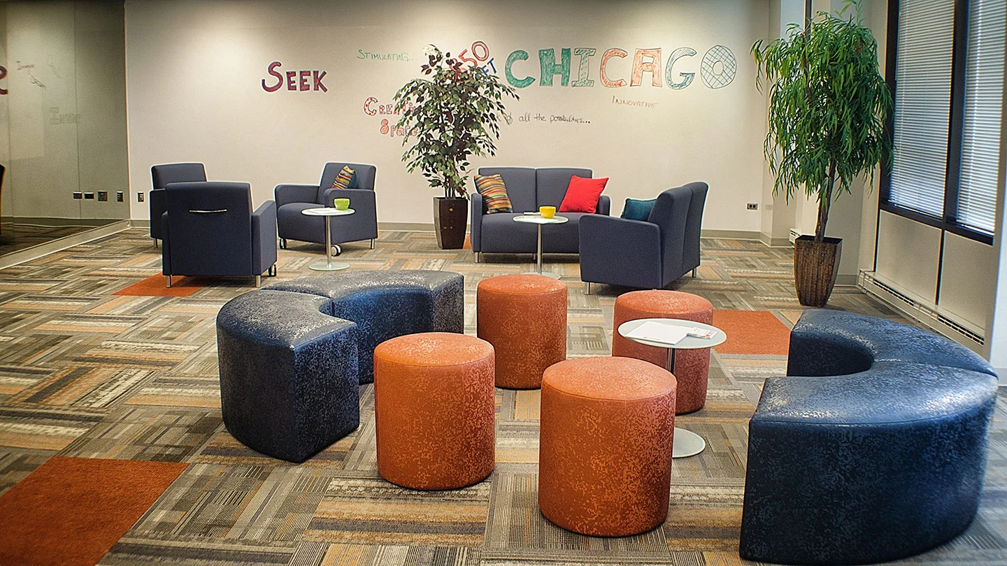 Our flexible rooms can be configured for living room seating or small ...