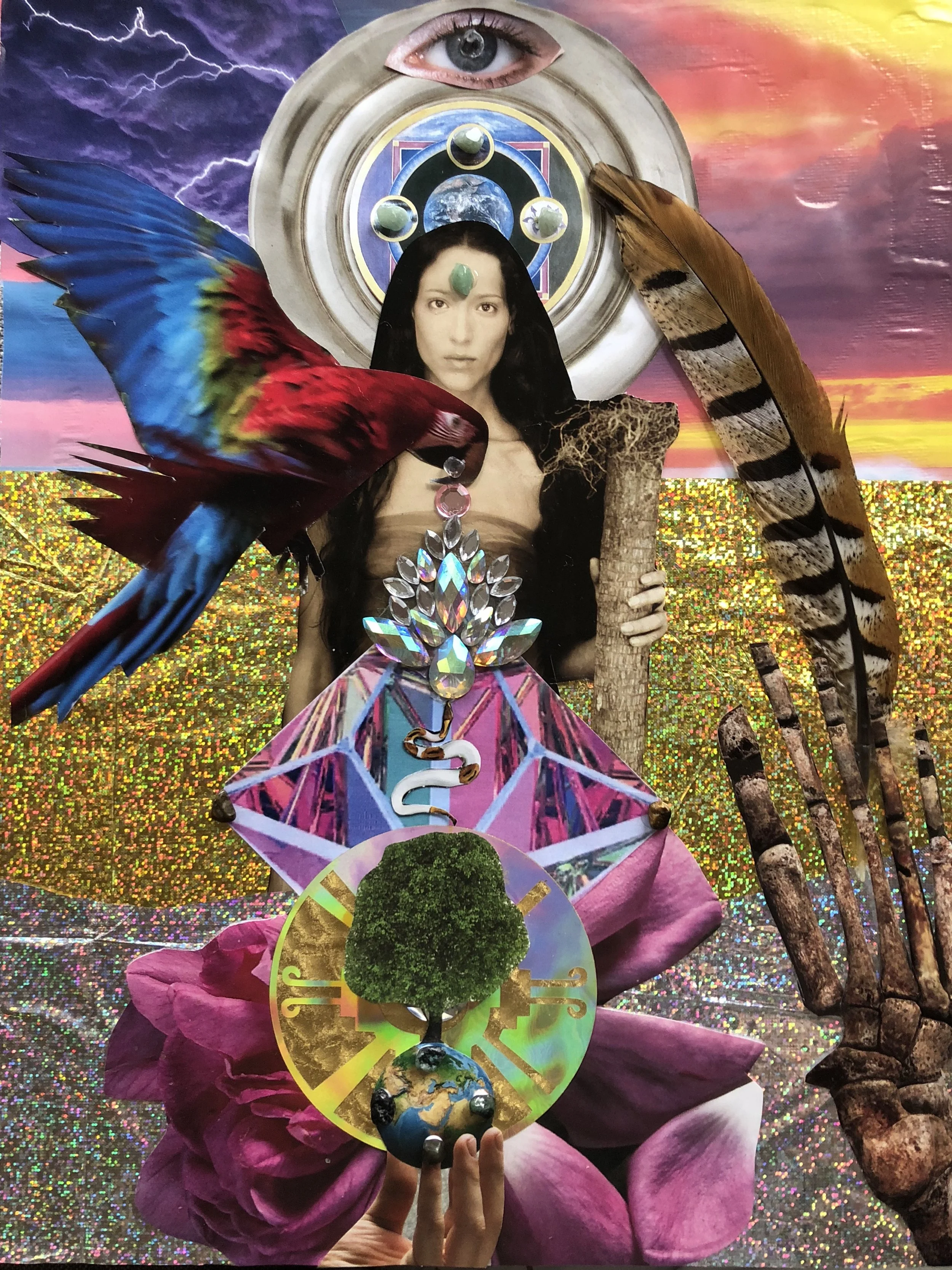 Rewild Your Primal Nature - 11" x 14" Original Shamanic Healing Art ...