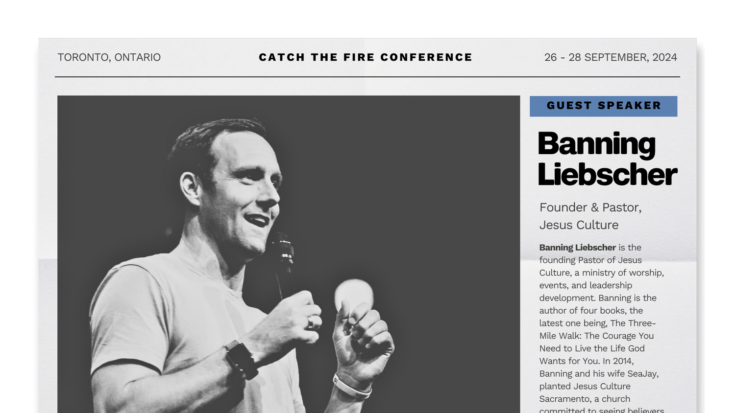 Catch The Fire Conference — Catch The Fire Toronto