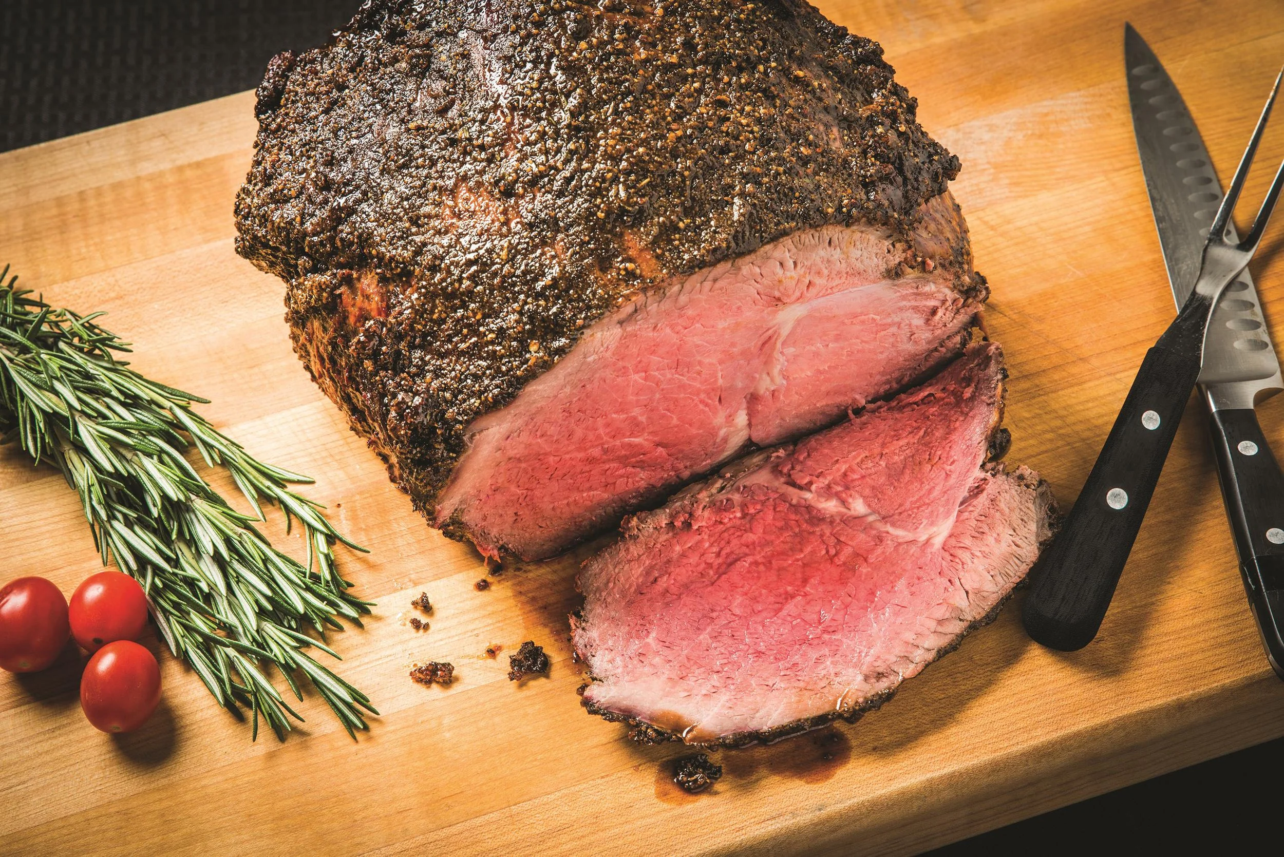 Peppery Dijon Rosemary Spoon Roast Recipe with Roasted Potatoes ...