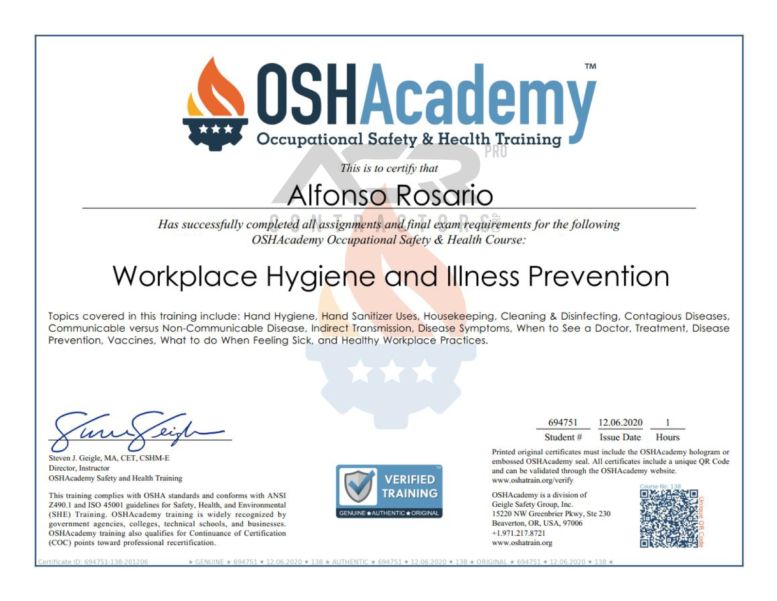 Get A Quote — ACR Pro Contractors Corp