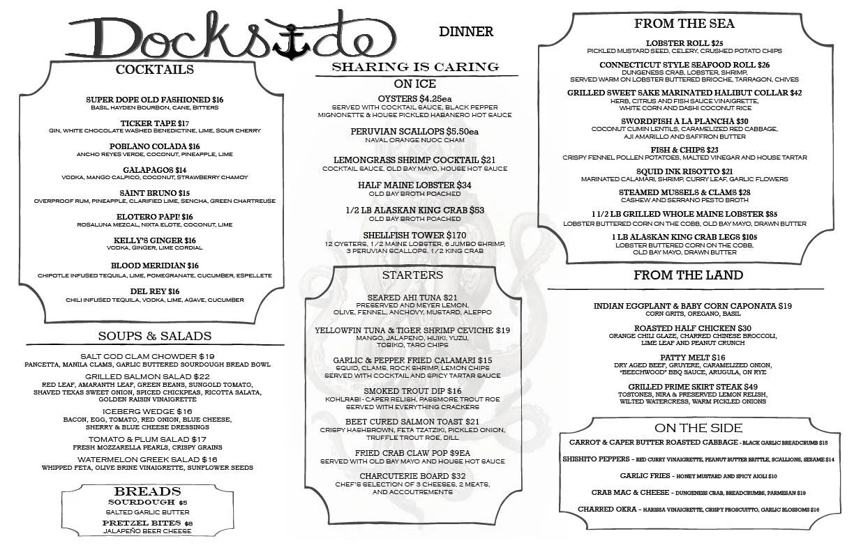 Menu — PLAYA PROVISIONS