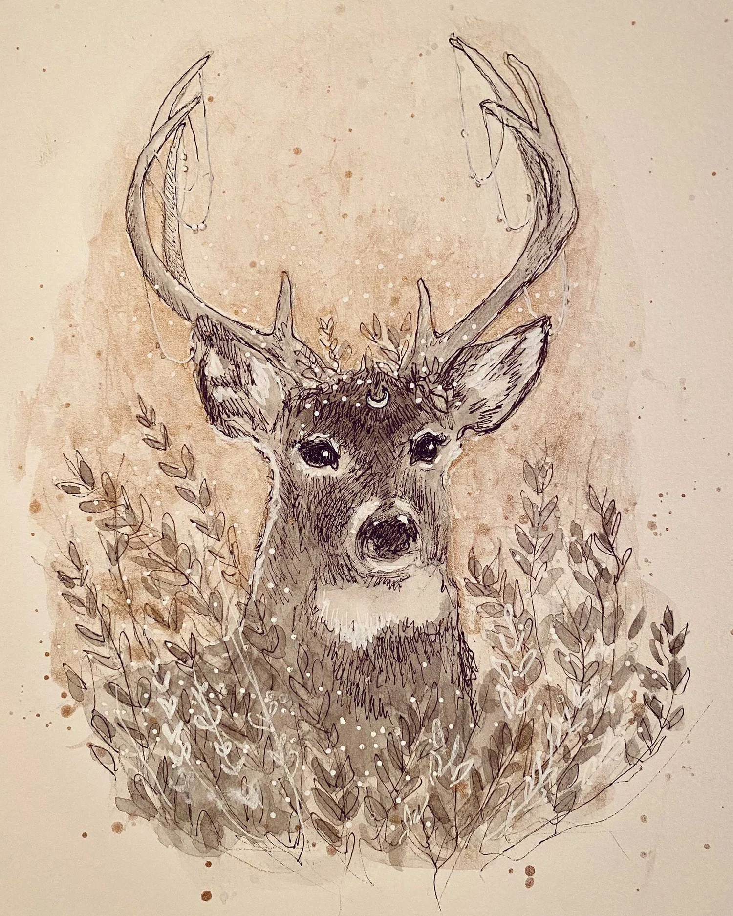 Ink & Watercolor – Free Inktober Lesson — Ivy Newport