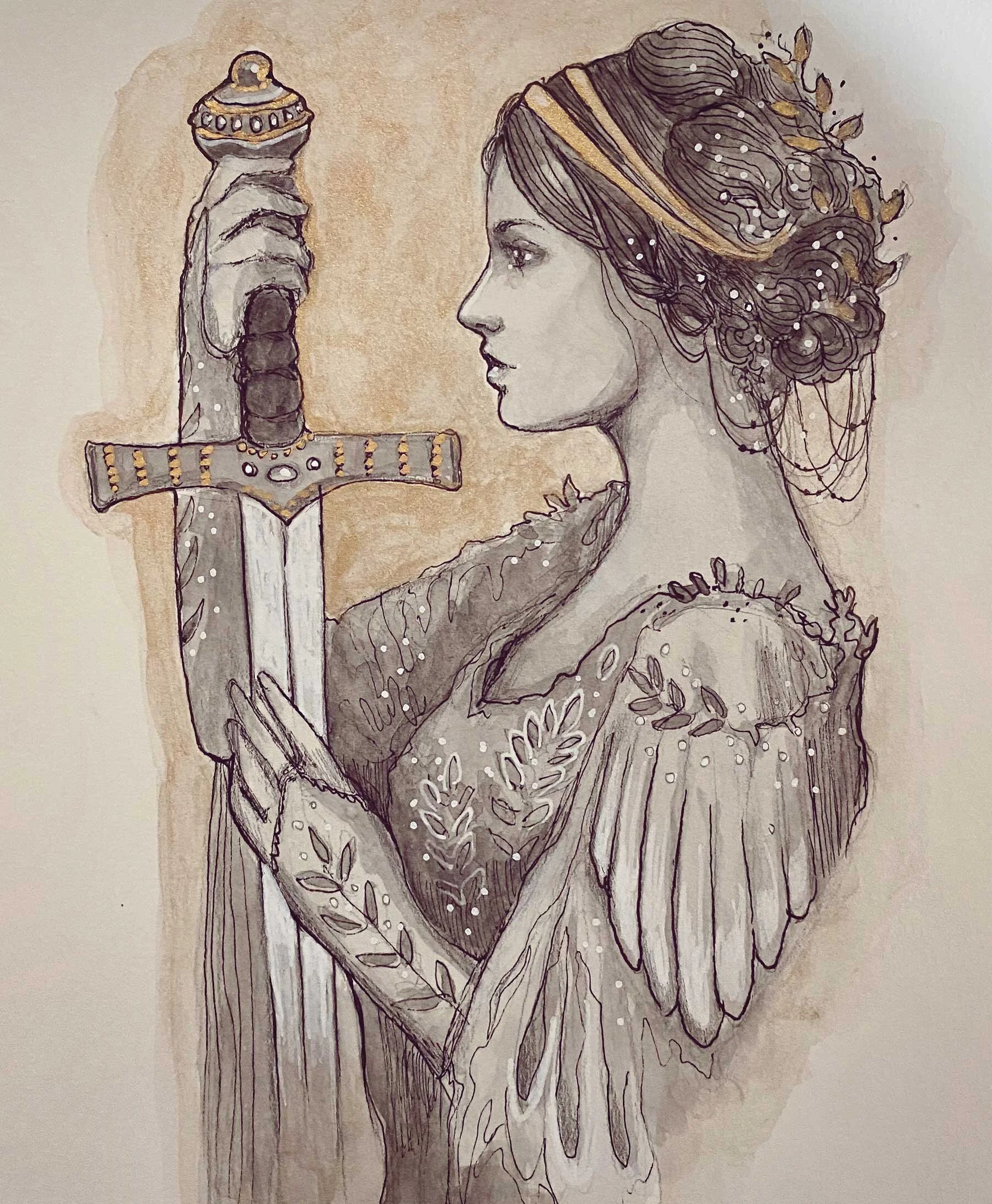 Ink & Watercolor – Free Inktober Lesson — Ivy Newport