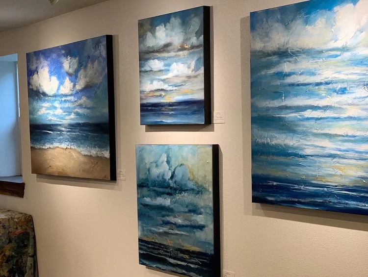 Land, Sea and Sky - Abstract Landscapes - Elida Field — Ivy Newport