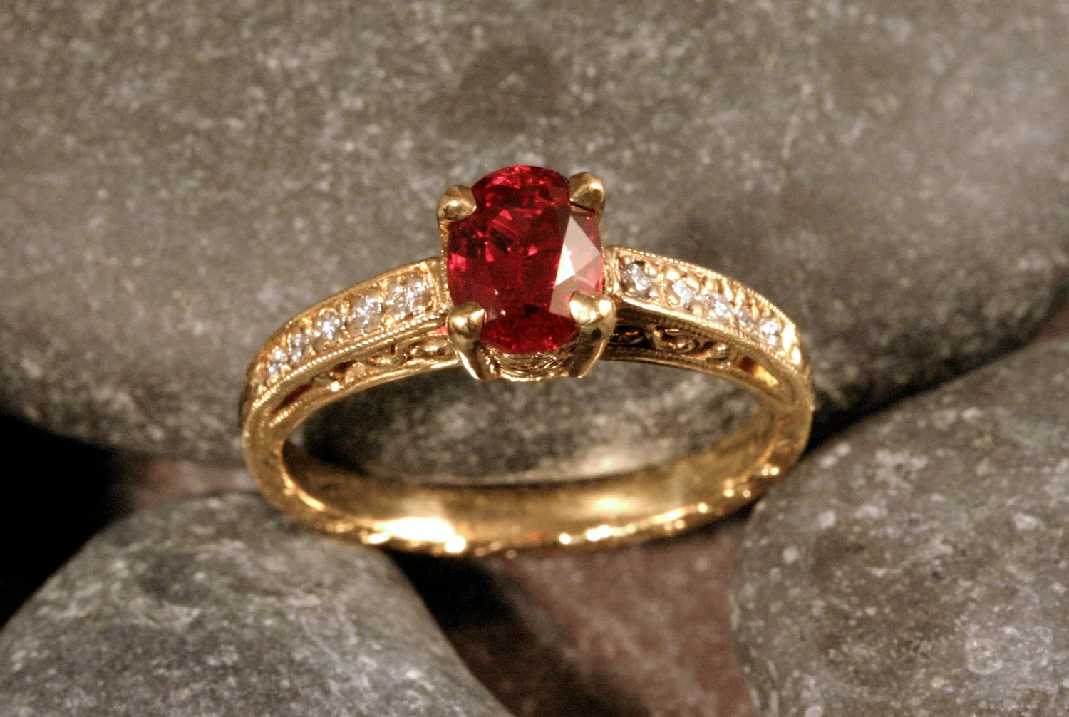 Diamond Ring Top View