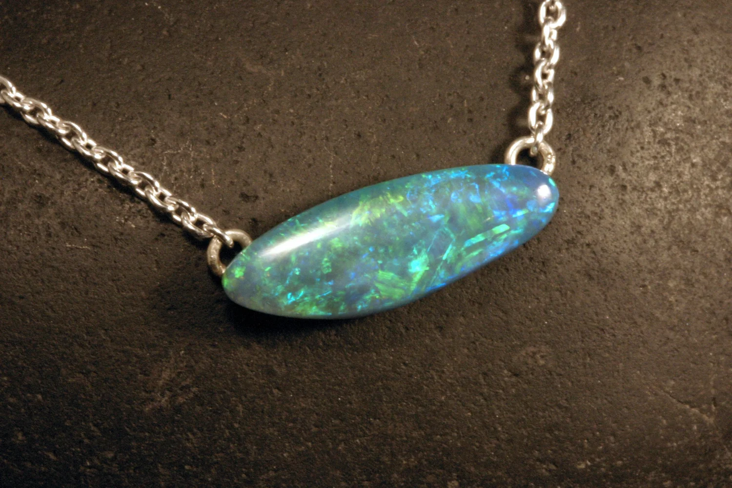 Blue Opal Necklace