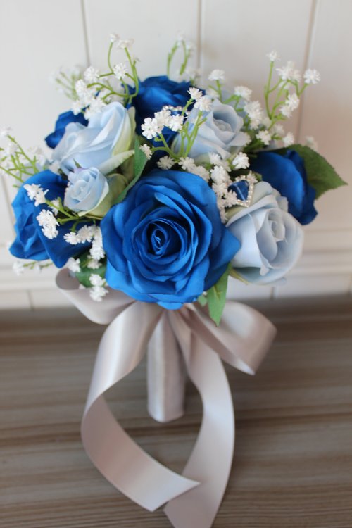 Royal Blue Prom Bouquet