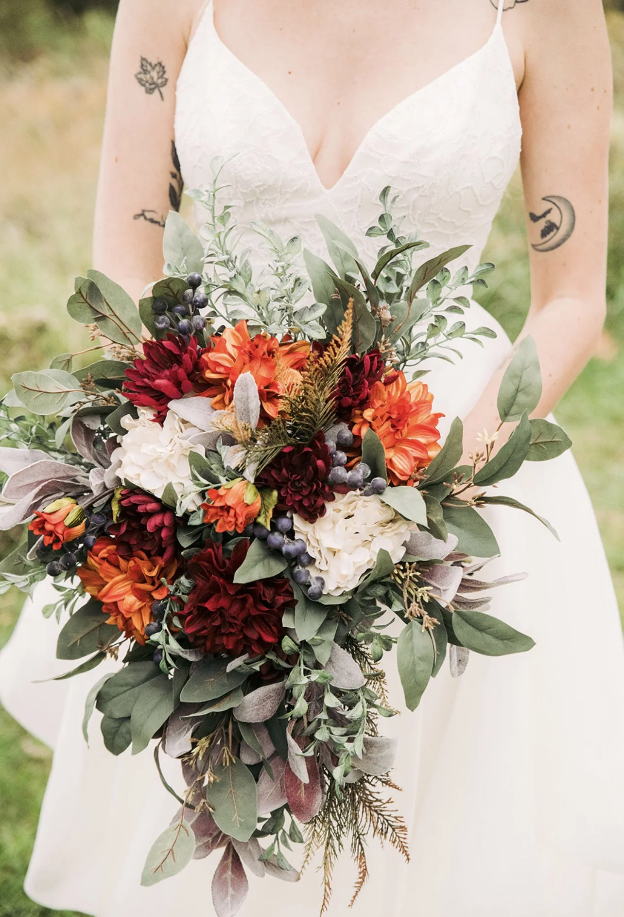 Rustic Fall Wedding Bouquets