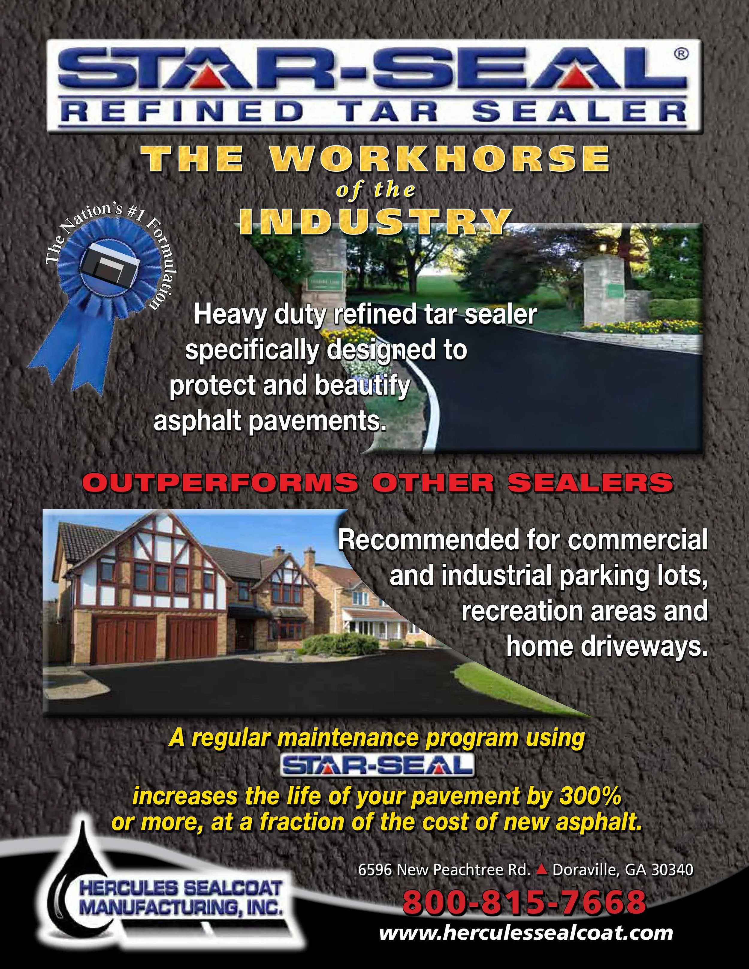 STAR-SEAL ASPHALT SEALER — Star -Seal Sealcoat & Supplies | Hercules ...