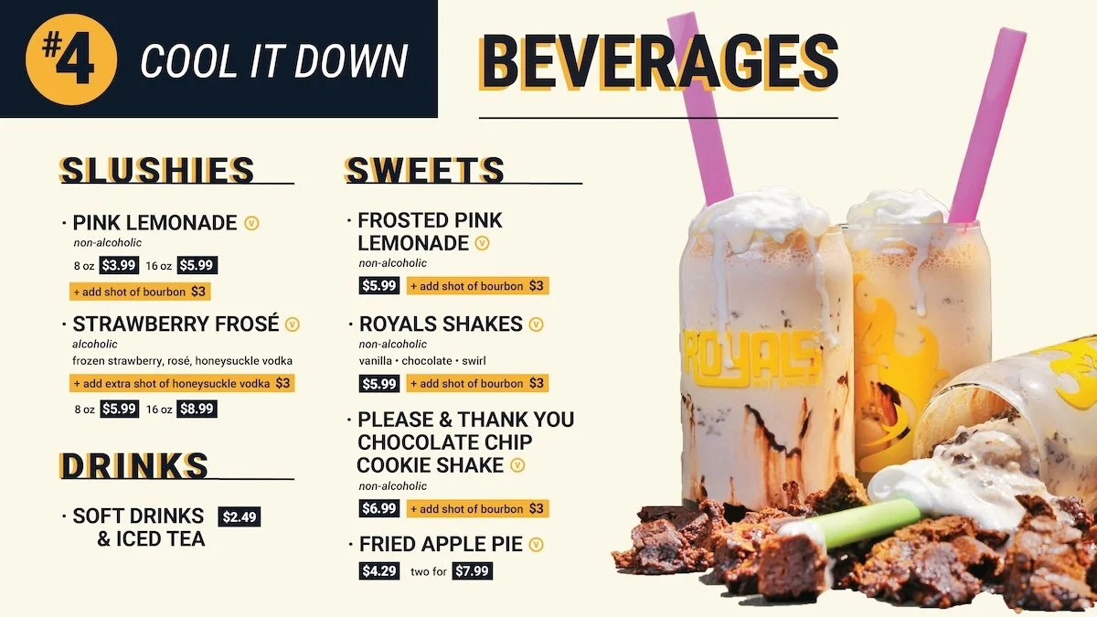 Food Menu — Royals Hot Chicken