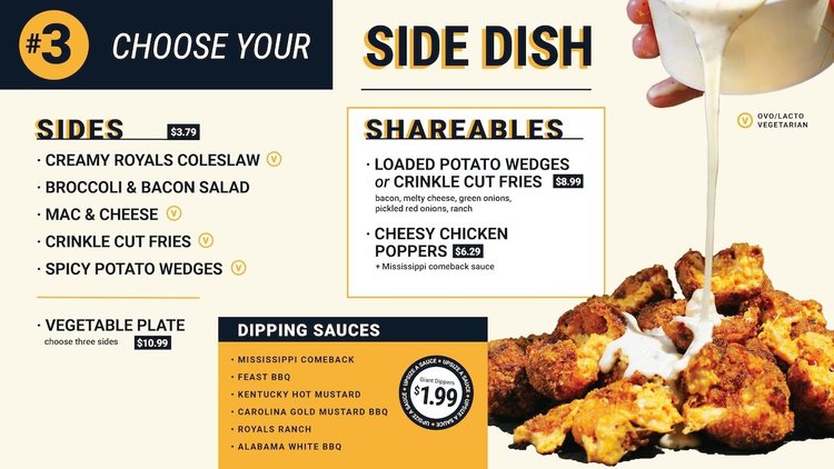 Food Menu — Royals Hot Chicken