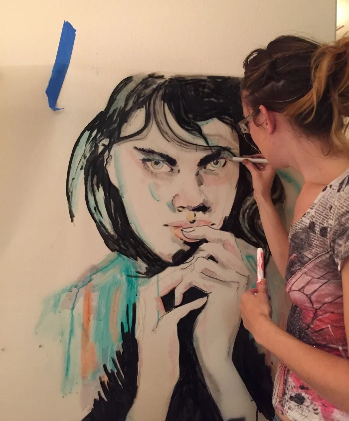 Medium Moment: Ink on Mylar — Becky Jewell