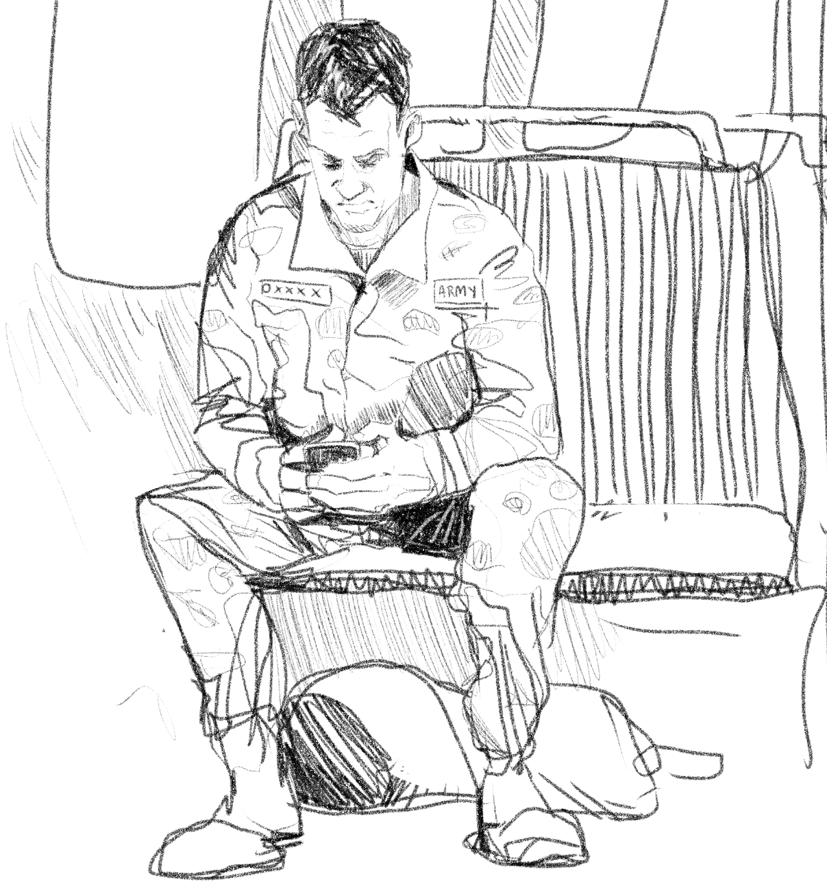 Washington D.C., Virginia, Yellow Line Metro Drawings — Becky Jewell
