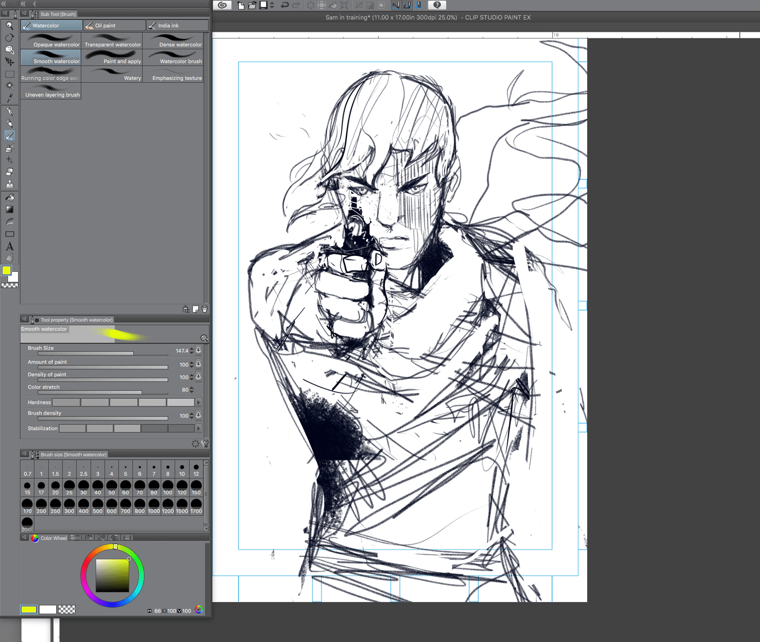 Clip Studio Paint 1.8.5 Colorize feature — Becky Jewell