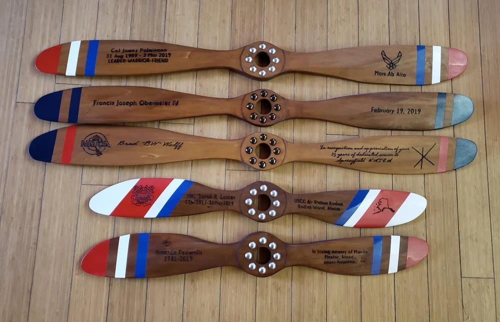 Personalized Airplane Propeller Replicas — Rusticcraft Designs