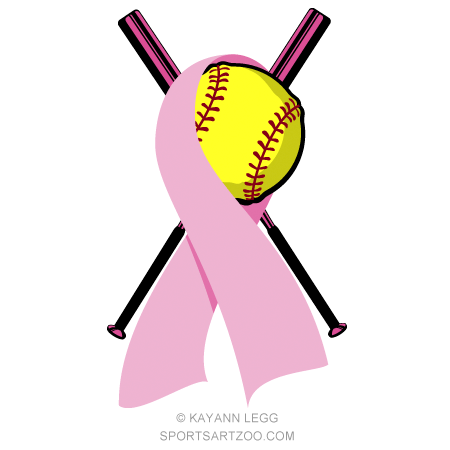 Paper Paper, Party & Kids Scrapbooking Softball svg Cancer Ribbon ...