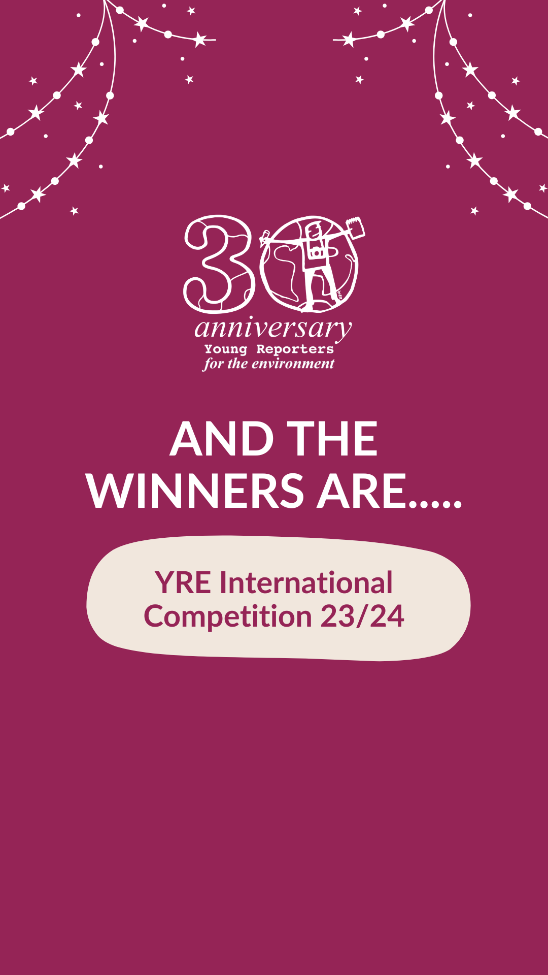 YRE Competition 23/24 — Young Reporters for the Environment