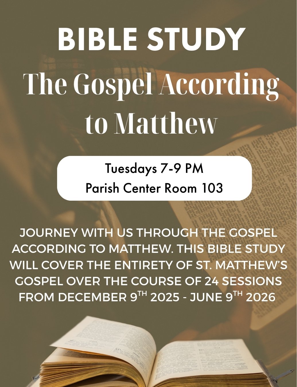 Bible Studies — St. Charles Catholic Church