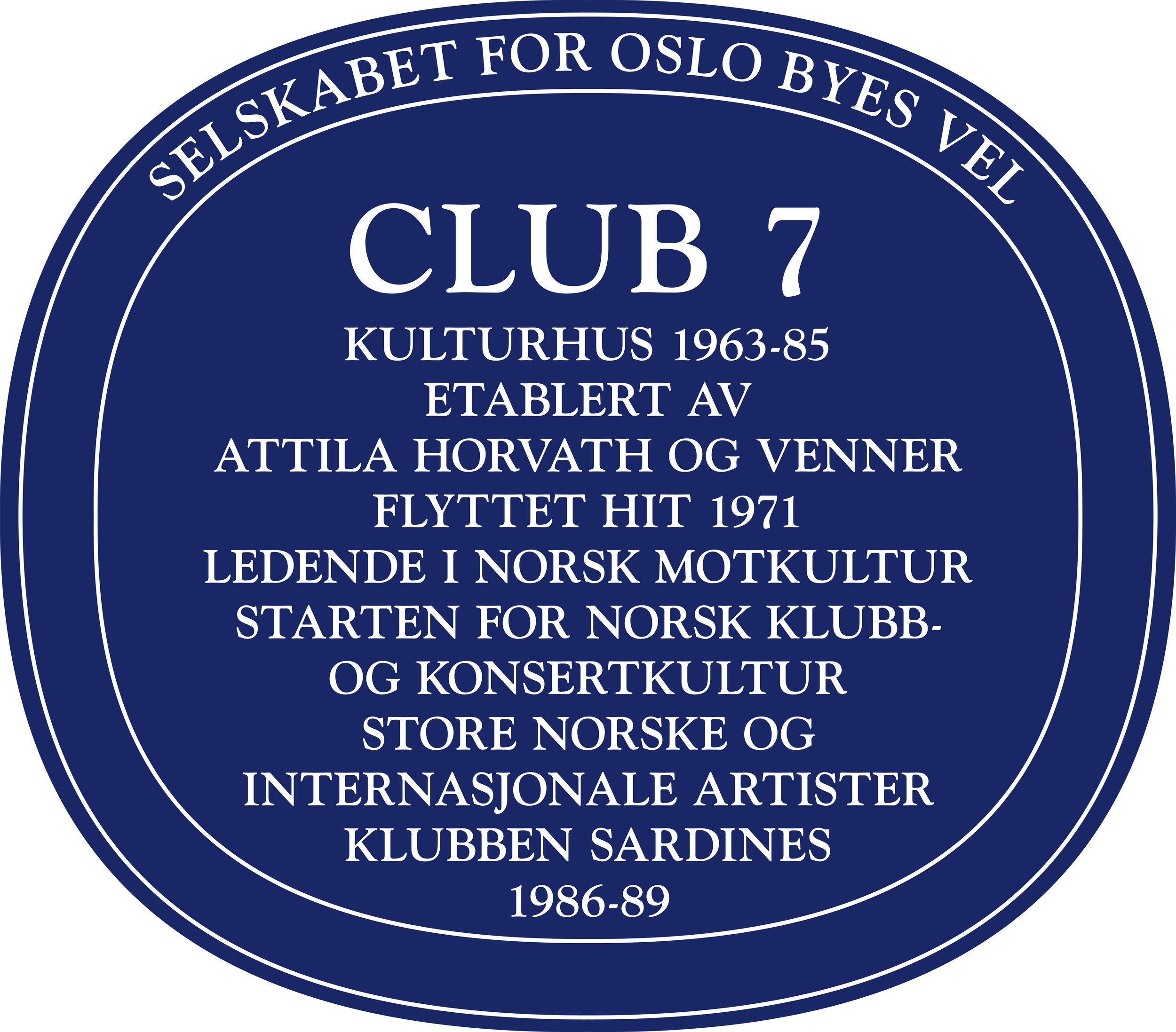 Blå skilt i Oslo — Oslo Byes Vel