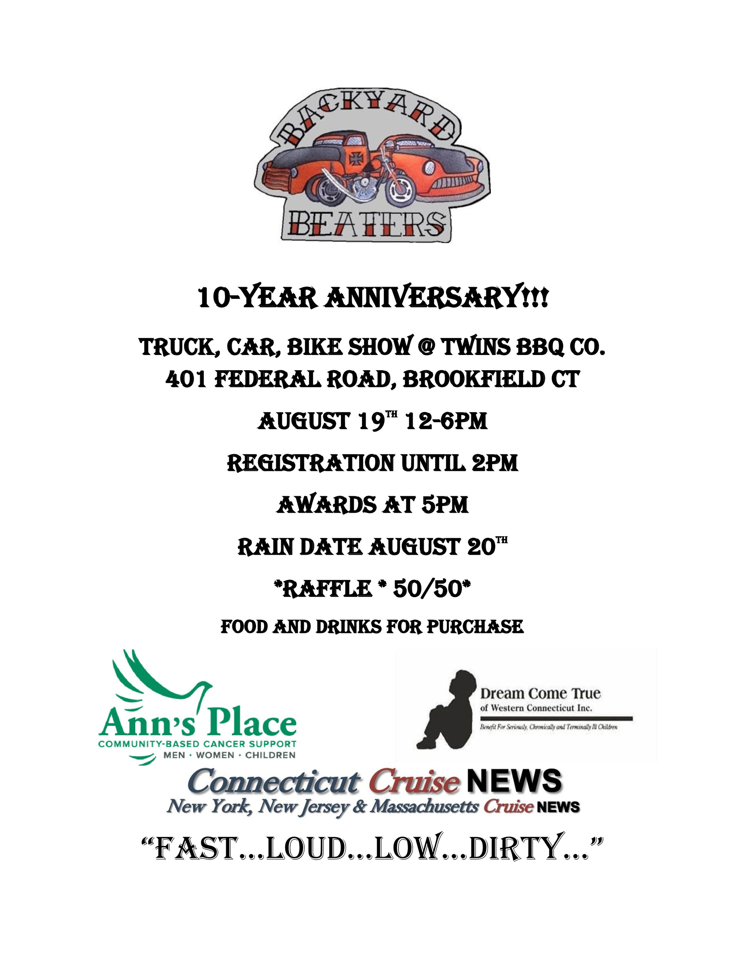 Backyard Beaters 10th Anniversary Truck, Car & Bike Show — Ann's Place