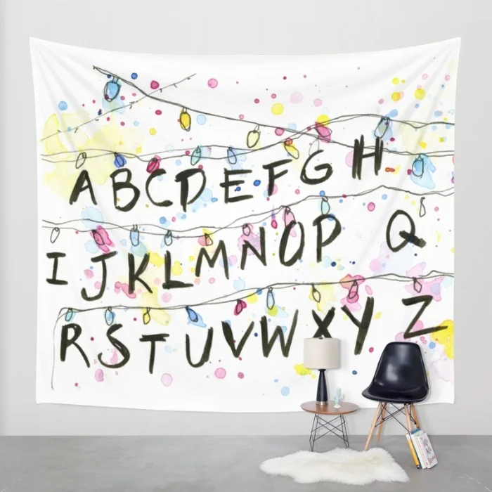 Stranger Things Alphabet Wall-Olechka Design