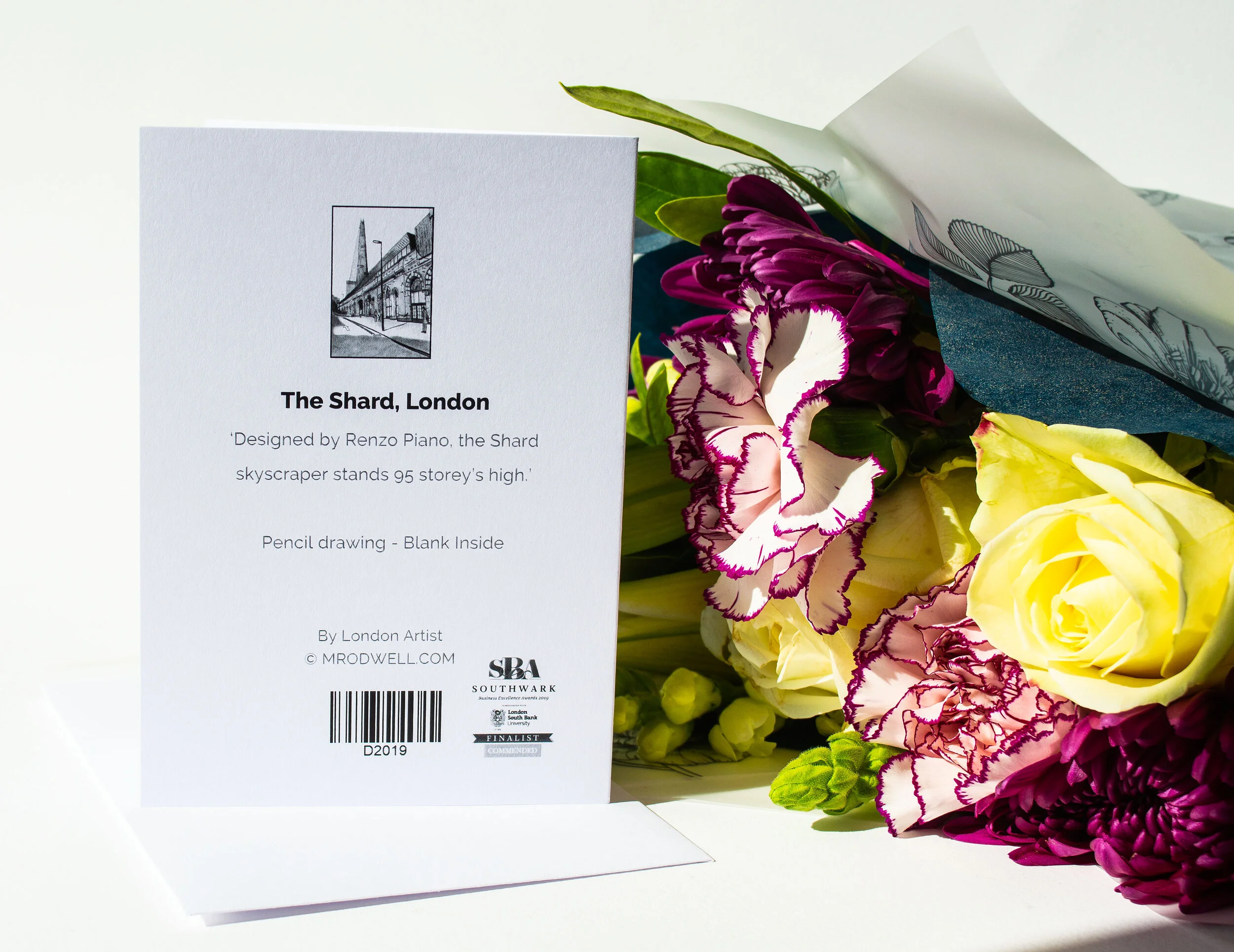 Shard | Greeting Card | Best Buy- LONDON ARTIST | M.RODWELL