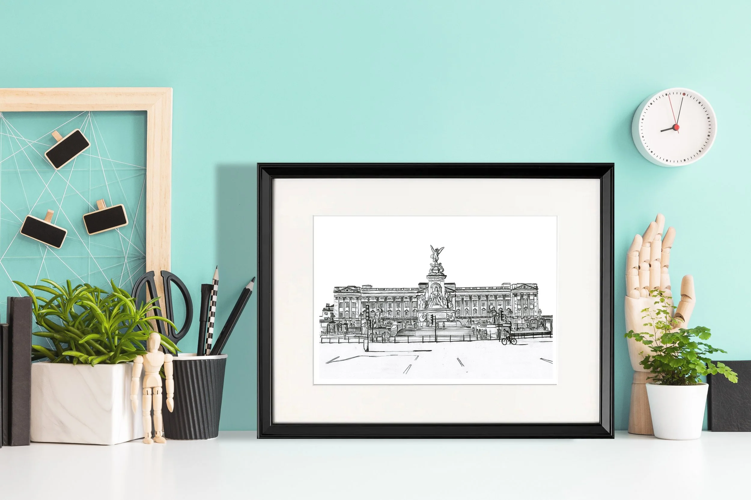 Buckingham Palace Pencil Drawing: A Majestic Tribute to a Royal Icon ...