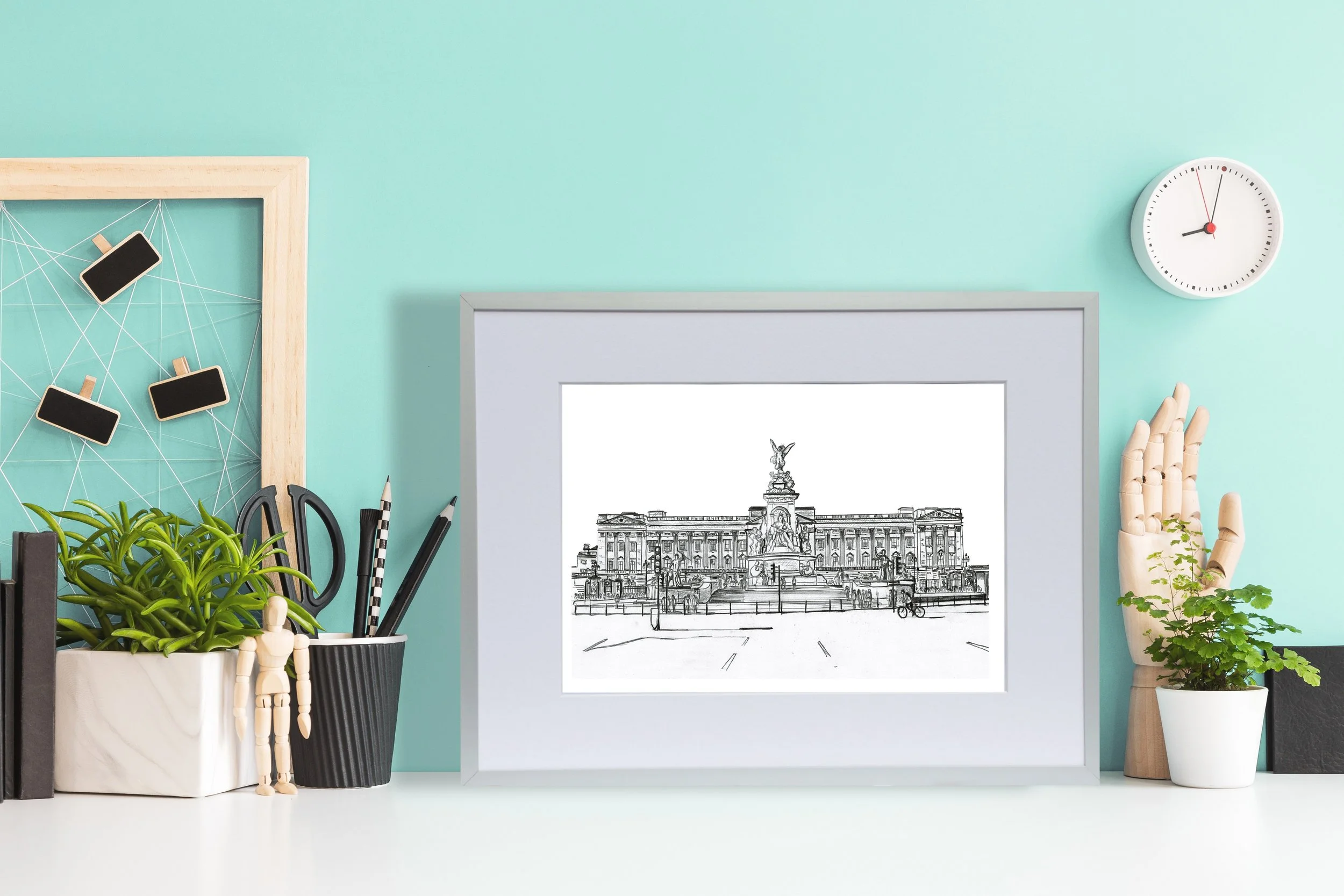 Buckingham Palace Pencil Drawing: A Majestic Tribute to a Royal Icon ...