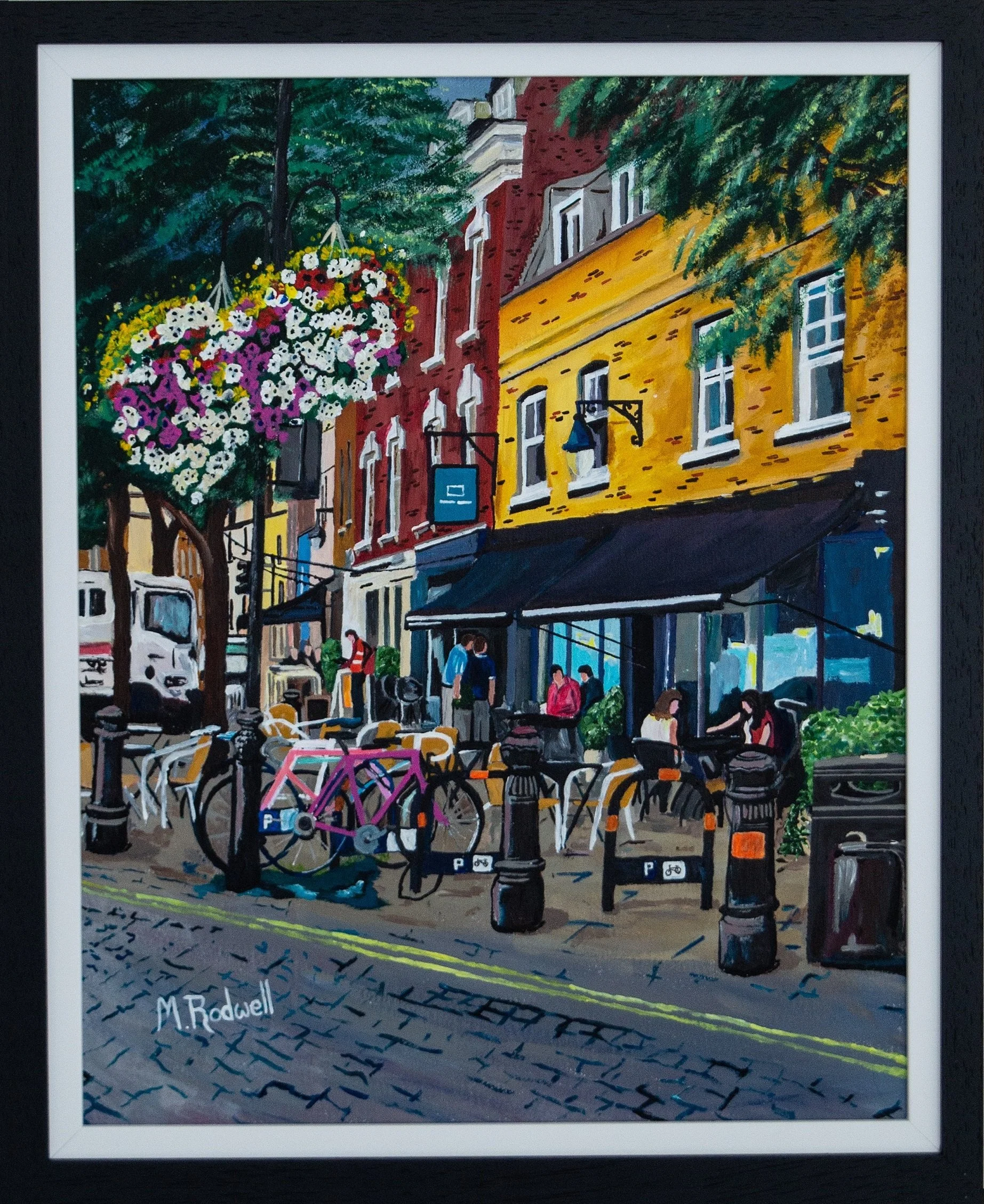 Battersea Square Lunch Time Impressionist Painting For Sale. Artwork ...