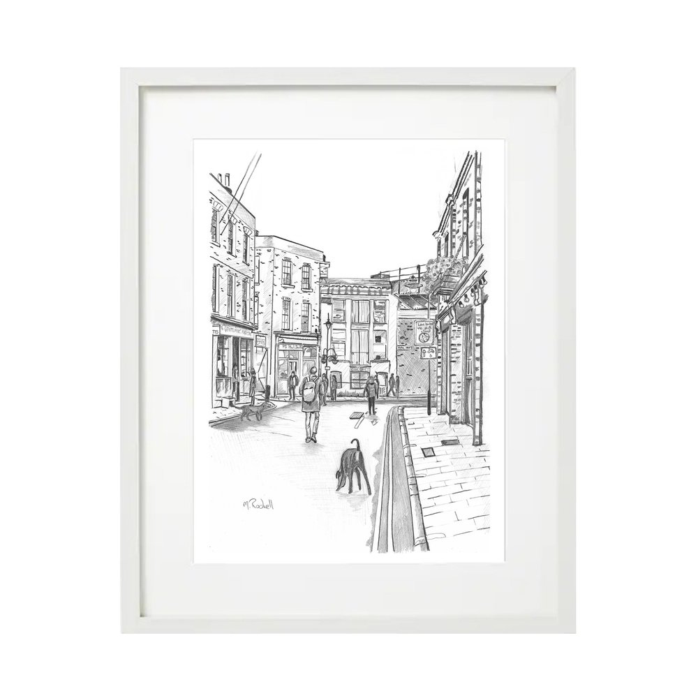 Borough Market Pencil Illustration: Captivating London's Culinary Haven ...
