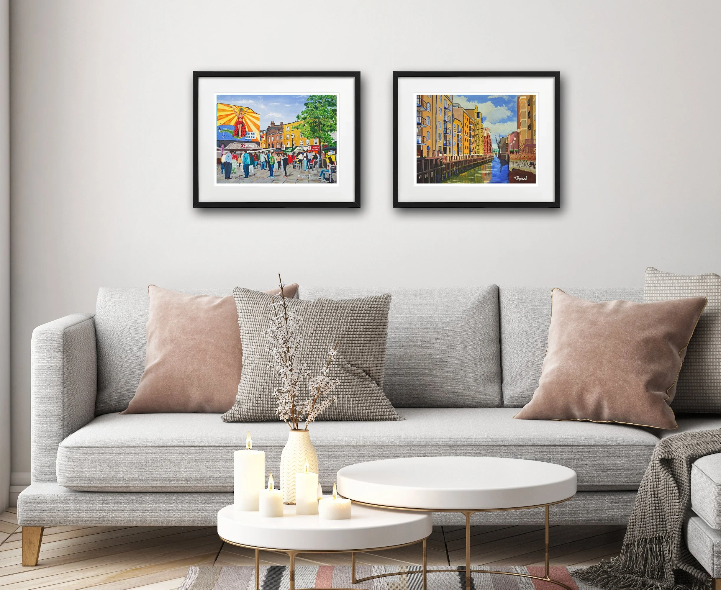 Lower Marsh Waterloo Art Print | Vibrant London Street Scene | Perfect ...