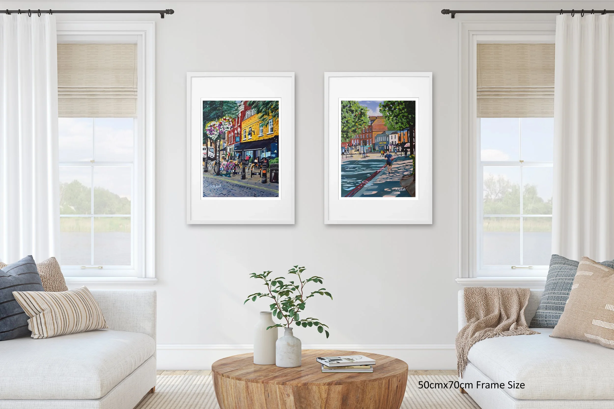 Battersea Square's Café Culture: Acrylic Artwork and Serene Sanctuary ...